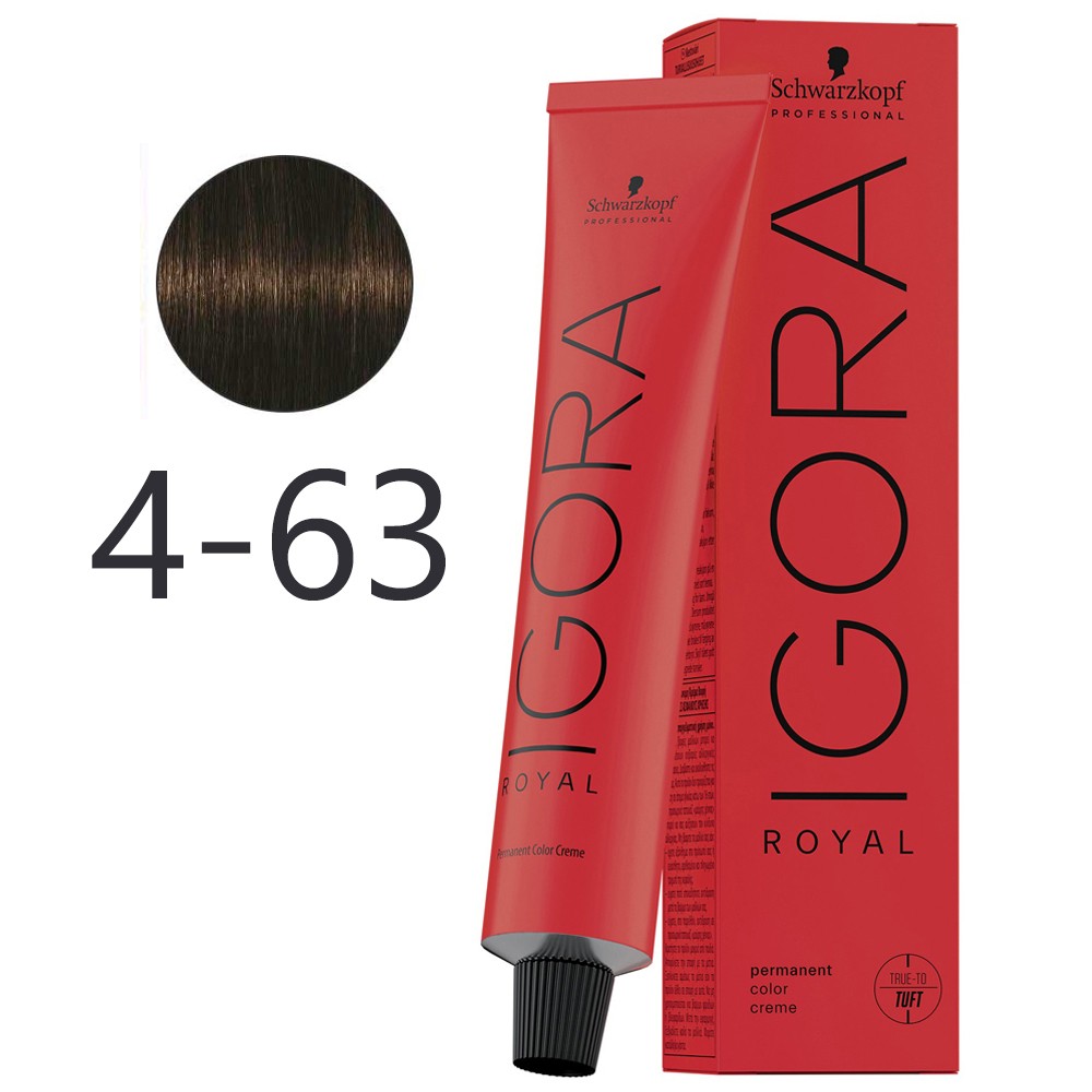 Schwarzkopf - Tinte Permanente Igora Royal 4-63 Castaño Medio Marrón M